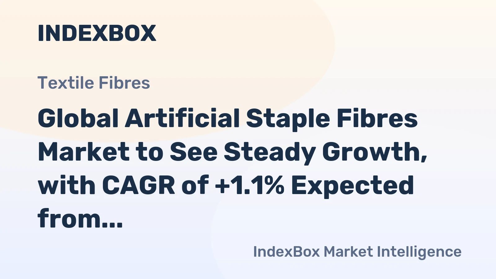Global Artificial Staple Fibres Market to See Steady Growth, with CAGR of +1.1% Expected from 2024 to 2035