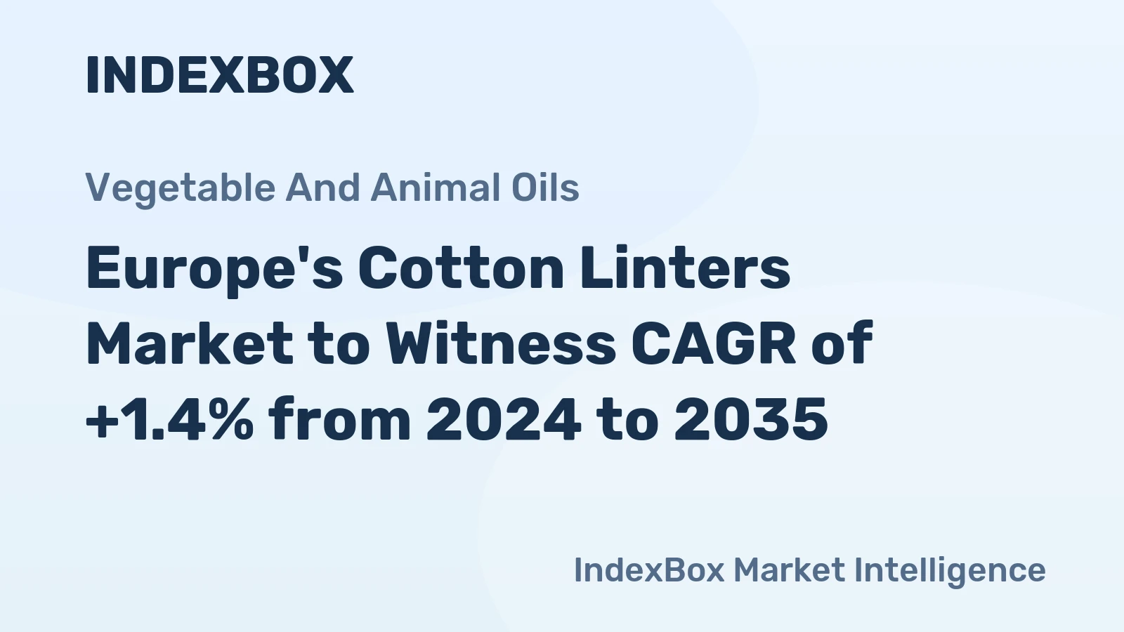 Europe's Cotton Linters Market to Witness CAGR of +1.4% from 2024 to 2035