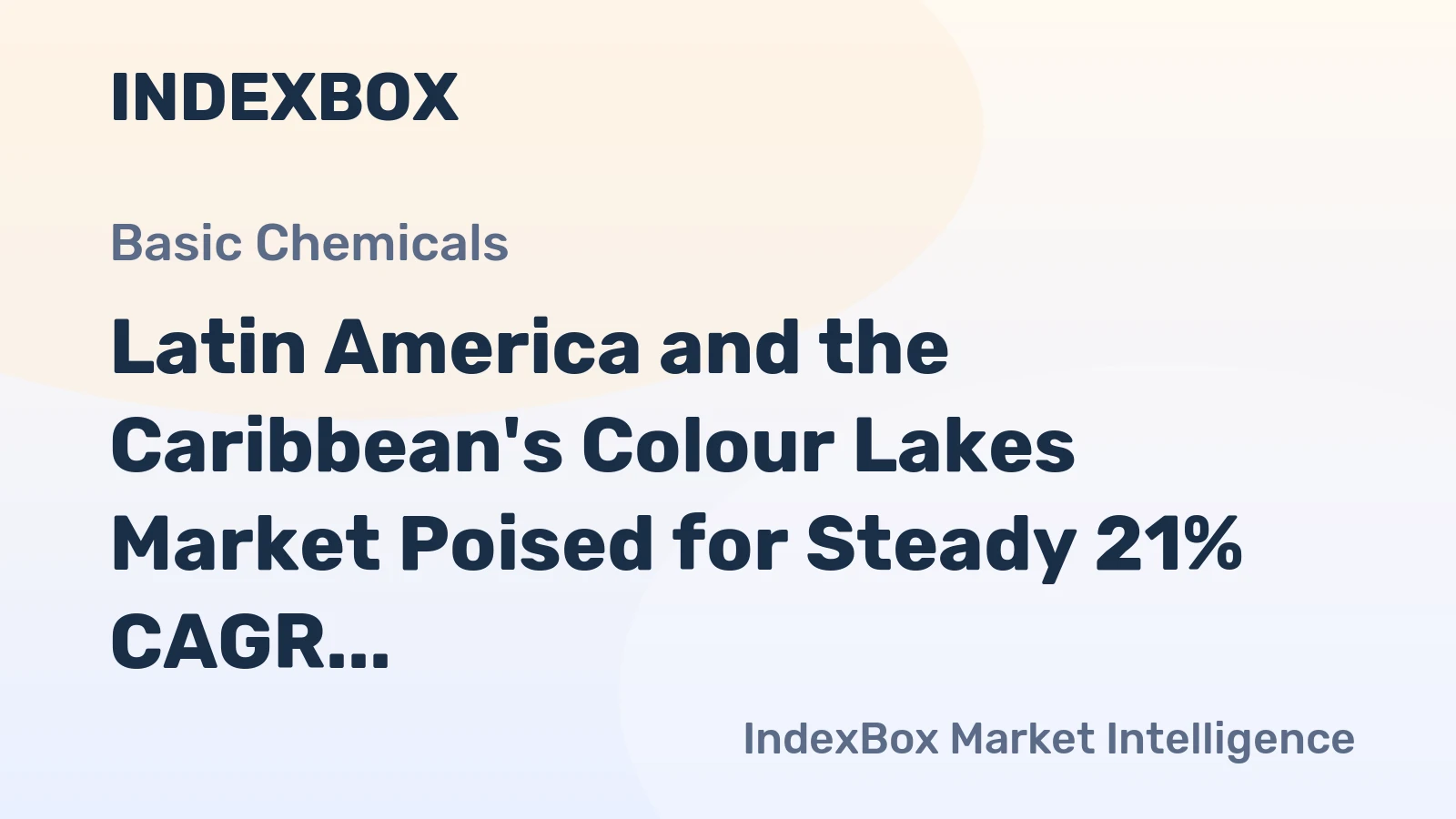 Latin America and the Caribbean's Colour Lakes Market Poised for Steady 21% CAGR Growth Through 2035