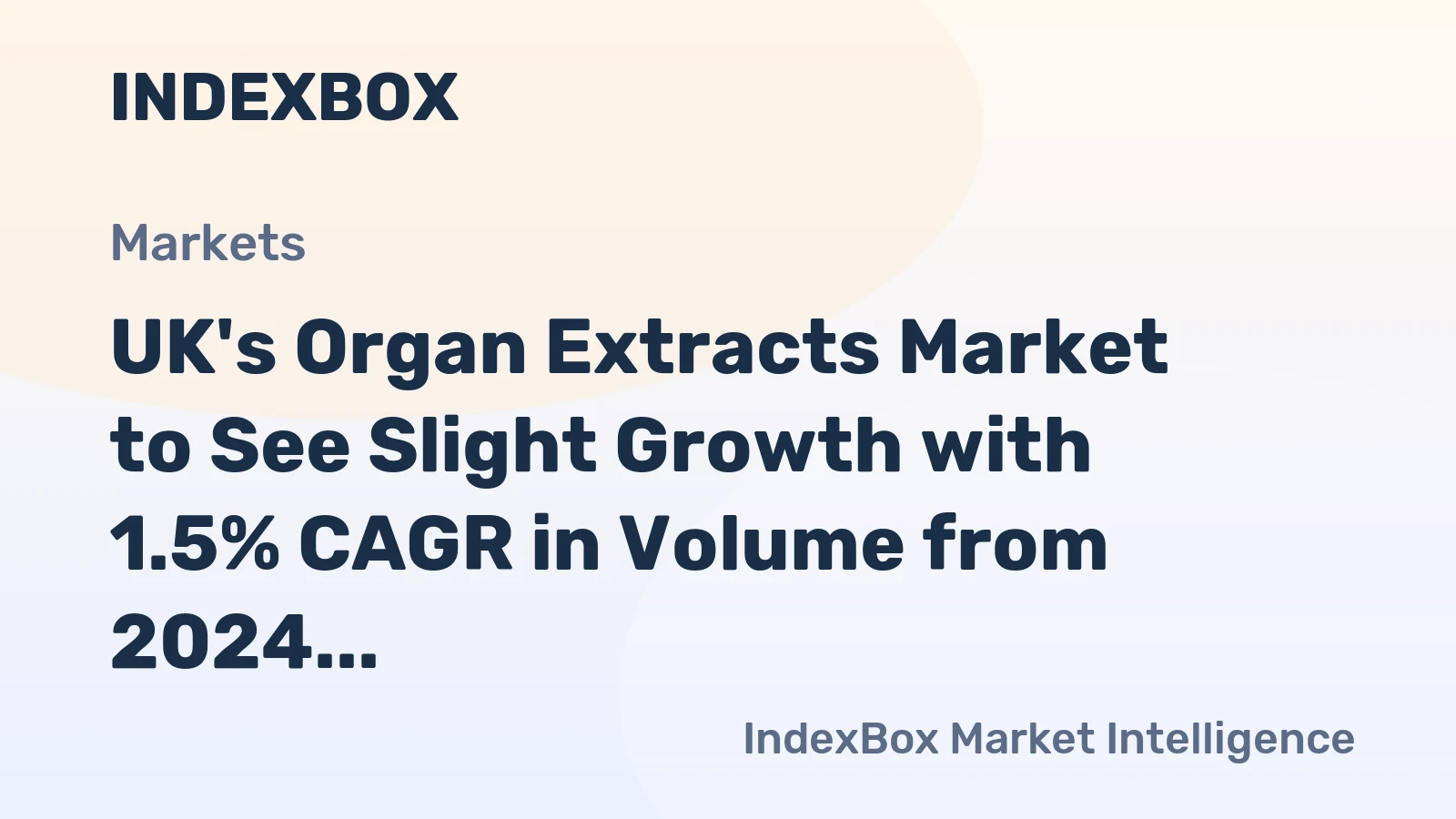 UK's Organ Extracts Market to See Slight Growth with 1.5% CAGR in Volume from 2024 to 2035