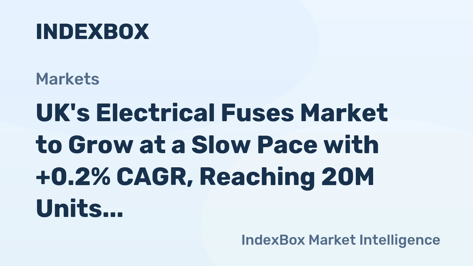 UK's Electrical Fuses Market to Grow at a Slow Pace with +0.2% CAGR, Reaching 20M Units by 2035