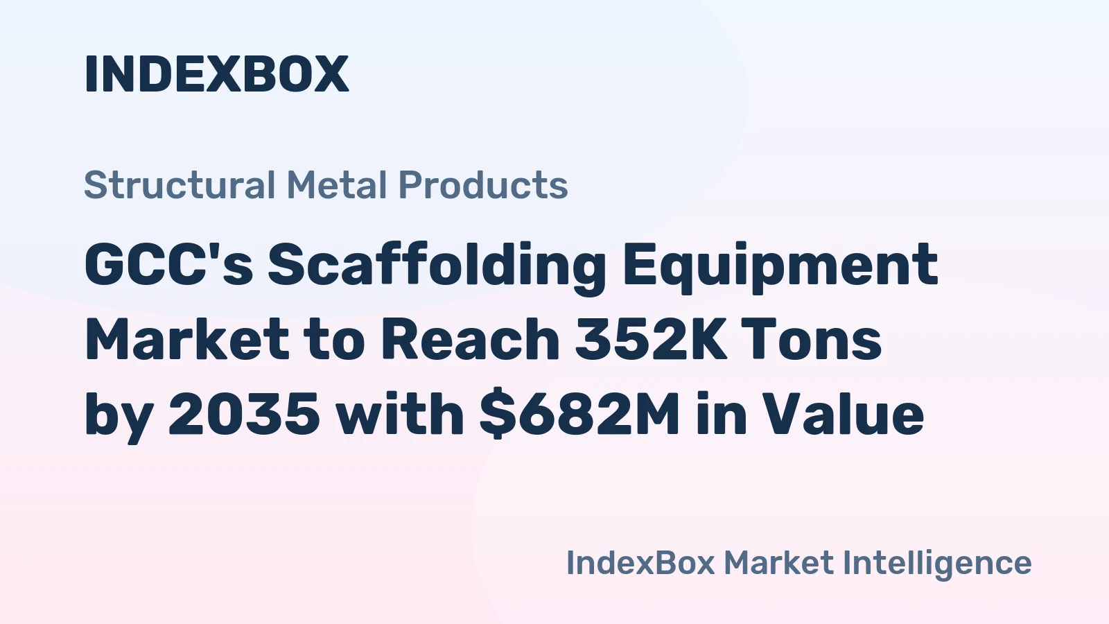 GCC's Scaffolding Equipment Market to Reach 352K Tons by 2035 with $682M in Value