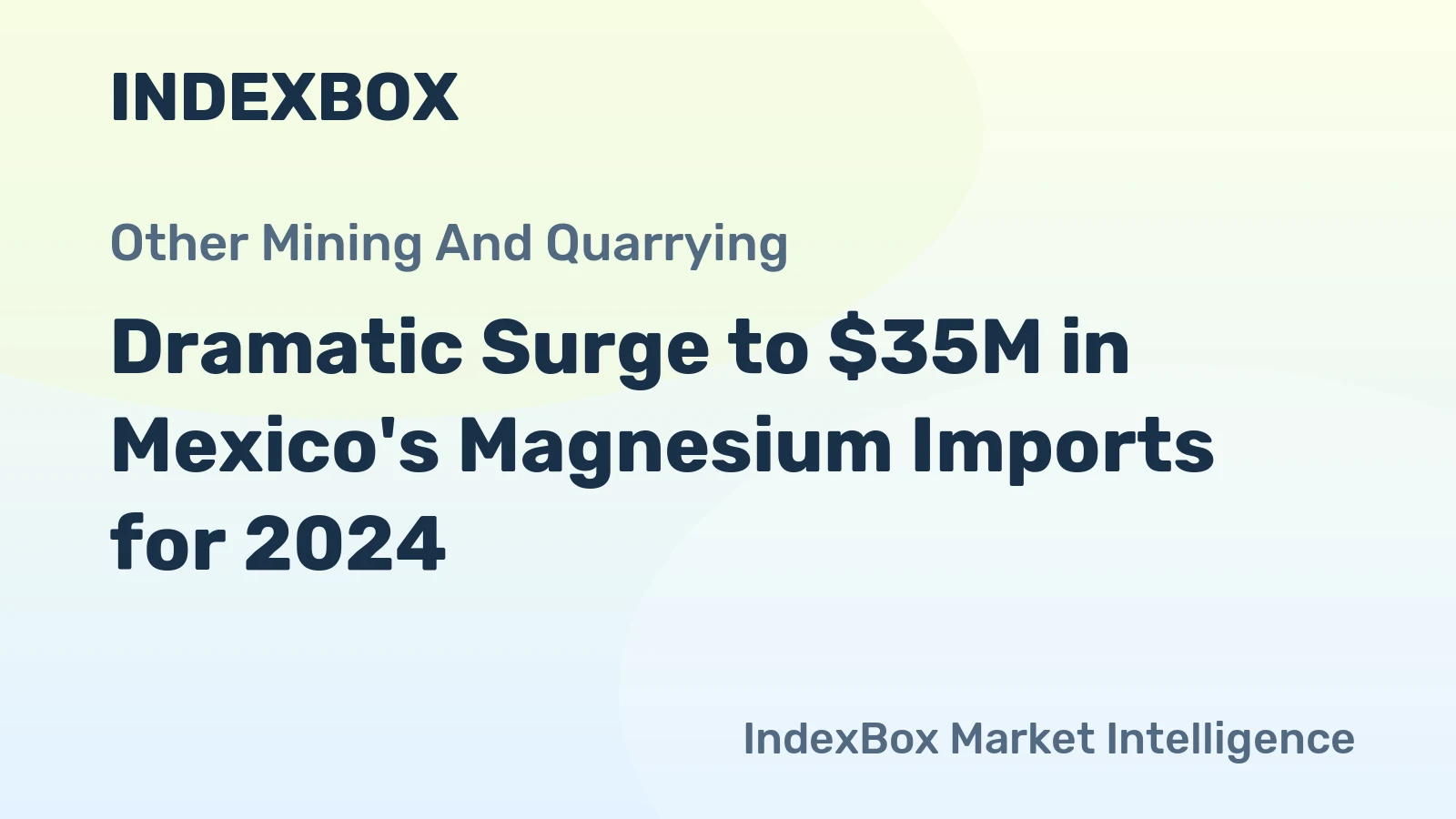 Dramatic Surge to $35M in Mexico's Magnesium Imports for 2024