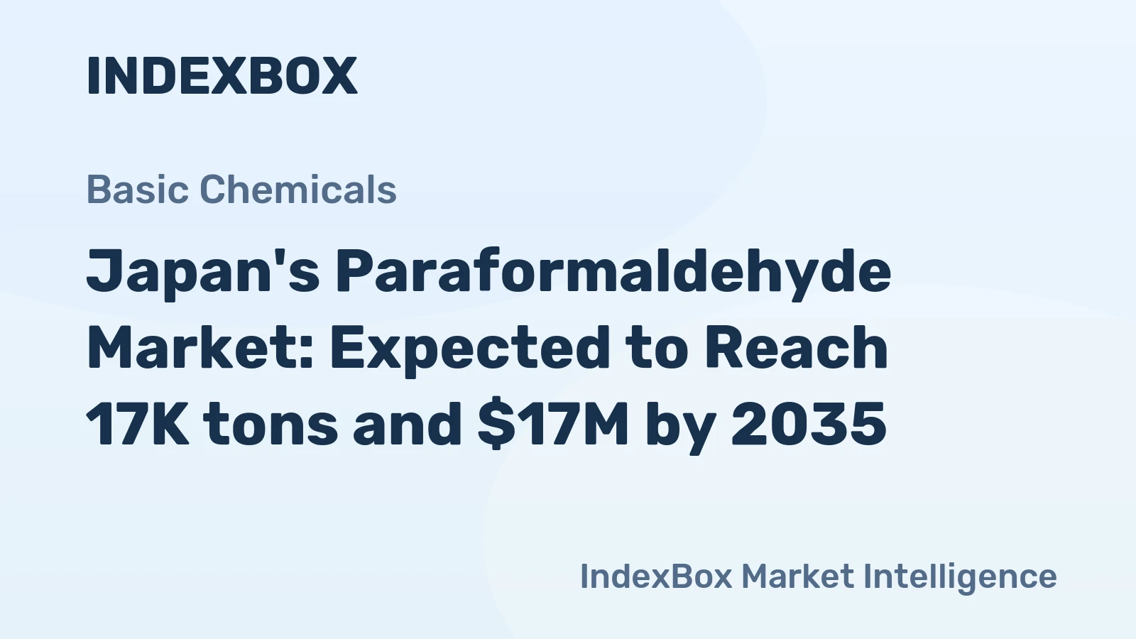 Japan's Paraformaldehyde Market: Expected to Reach 17K tons and $17M by 2035