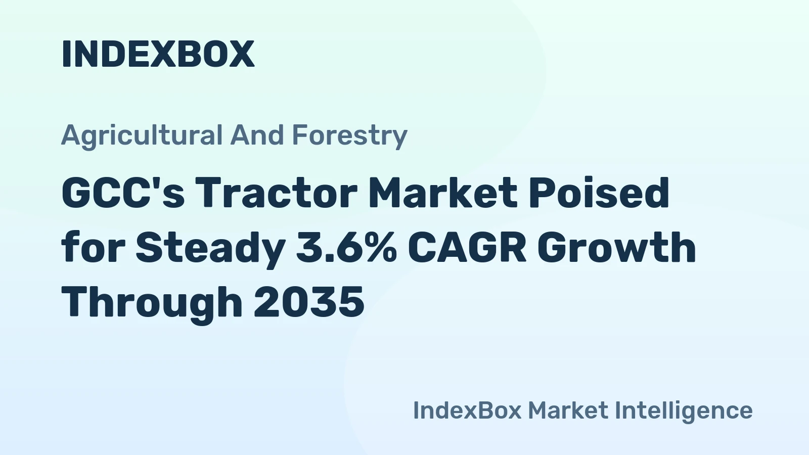 GCC's Tractor Market Poised for Steady 3.6% CAGR Growth Through 2035