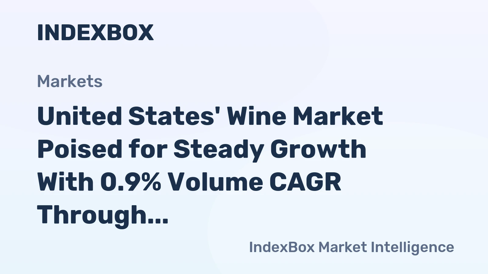 United States' Wine Market Poised for Steady Growth With 0.9% Volume CAGR Through 2035