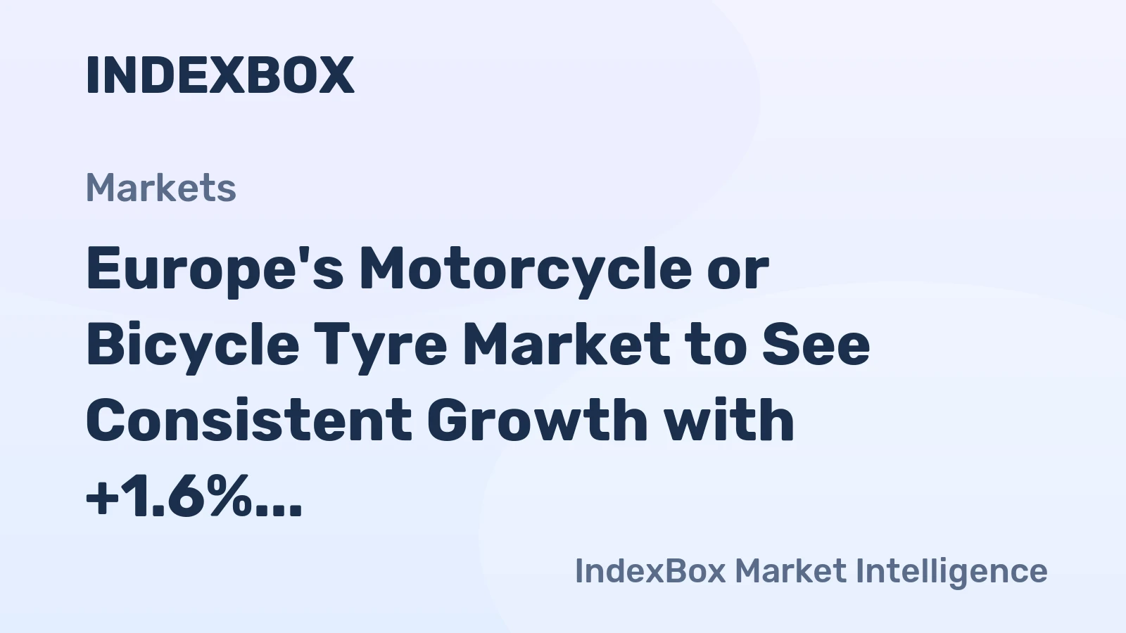 Europe's Motorcycle or Bicycle Tyre Market to See Consistent Growth with +1.6% CAGR from 2024 to 2035