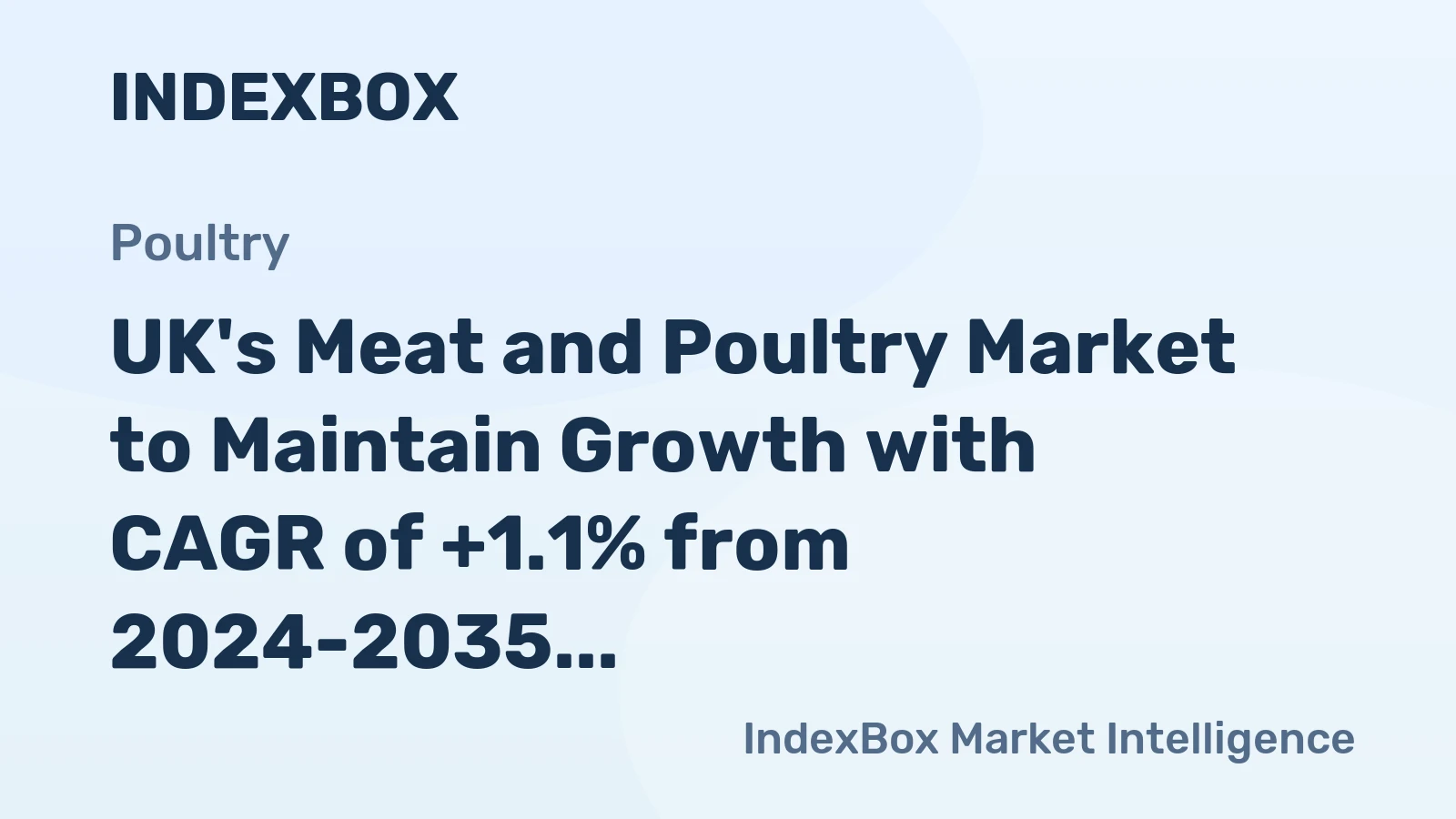 UK's Meat and Poultry Market to Maintain Growth with CAGR of +1.1% from 2024-2035