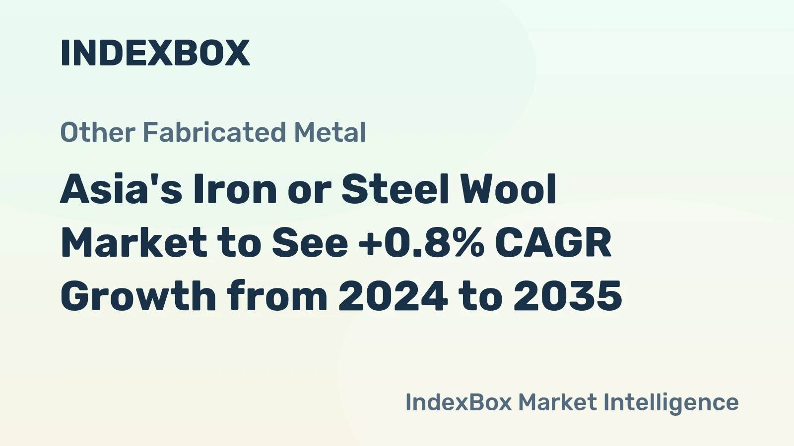 Asia's Iron or Steel Wool Market to See +0.8% CAGR Growth from 2024 to 2035