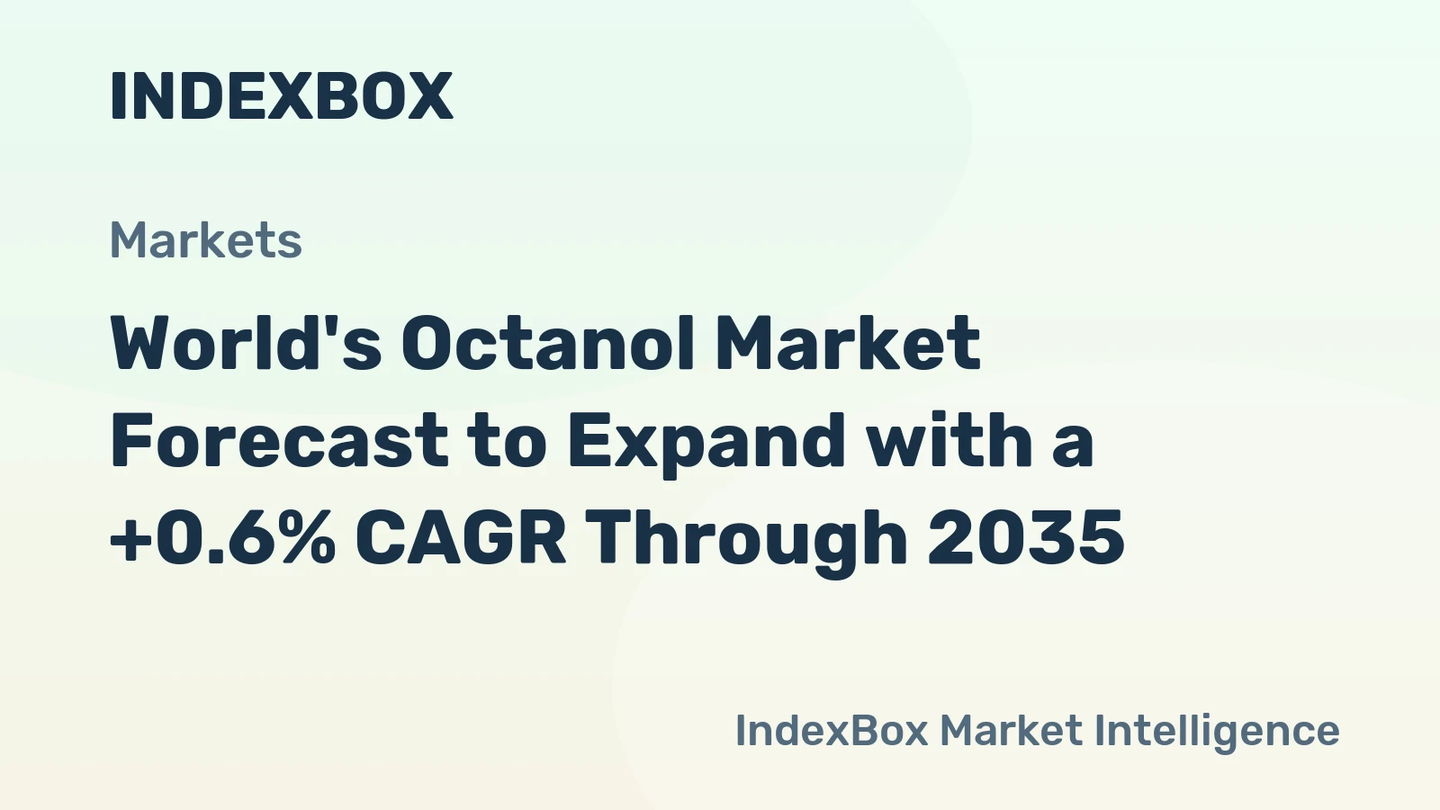 World's Octanol Market Forecast to Expand with a +0.6% CAGR Through 2035