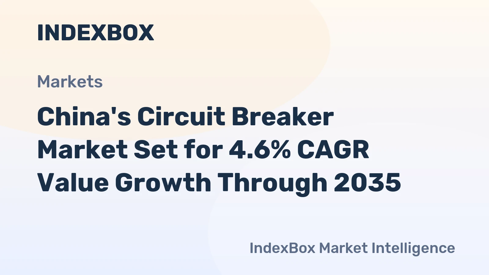 China's Circuit Breaker Market Set for 4.6% CAGR Value Growth Through 2035