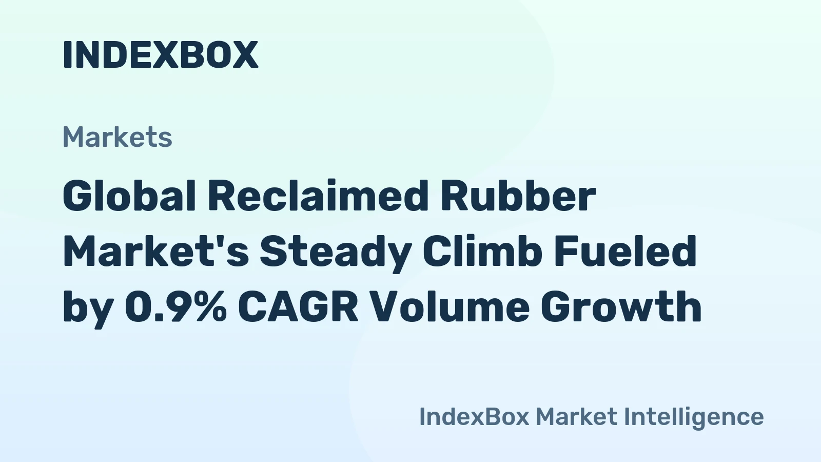Global Reclaimed Rubber Market's Steady Climb Fueled by 0.9% CAGR Volume Growth