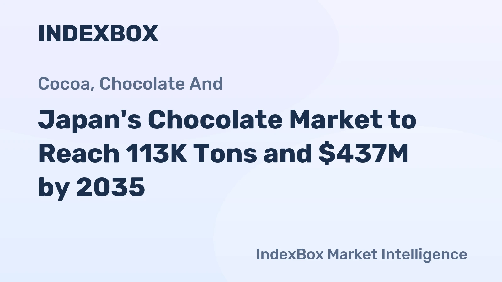 Japan's Chocolate Market to Reach 113K Tons and $437M by 2035