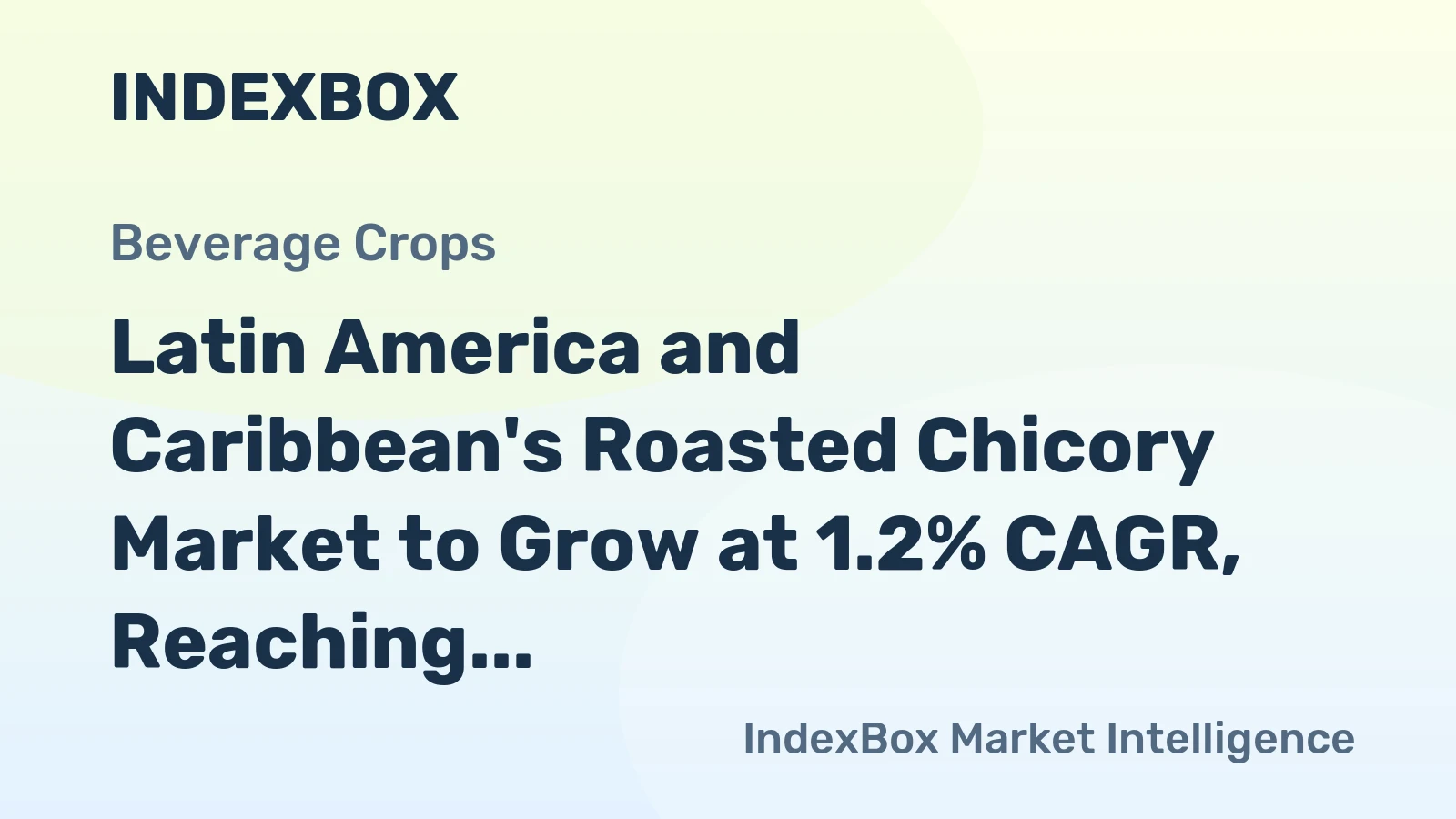 Latin America and Caribbean's Roasted Chicory Market to Grow at 1.2% CAGR, Reaching $1B by 2035