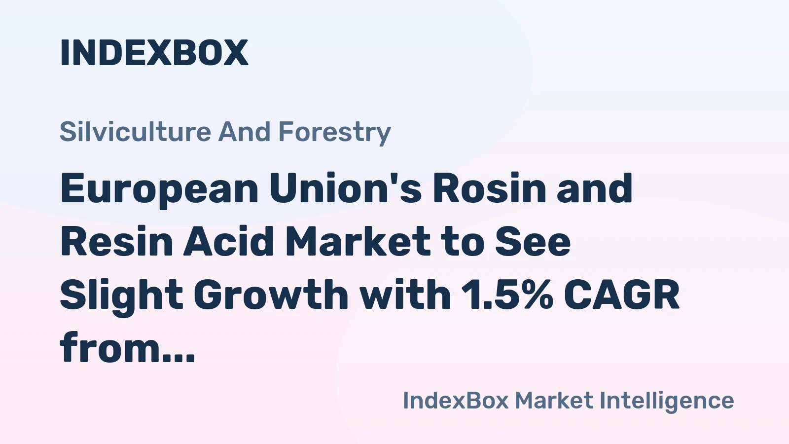 European Union's Rosin and Resin Acid Market to See Slight Growth with 1.5% CAGR from 2024 to 2035