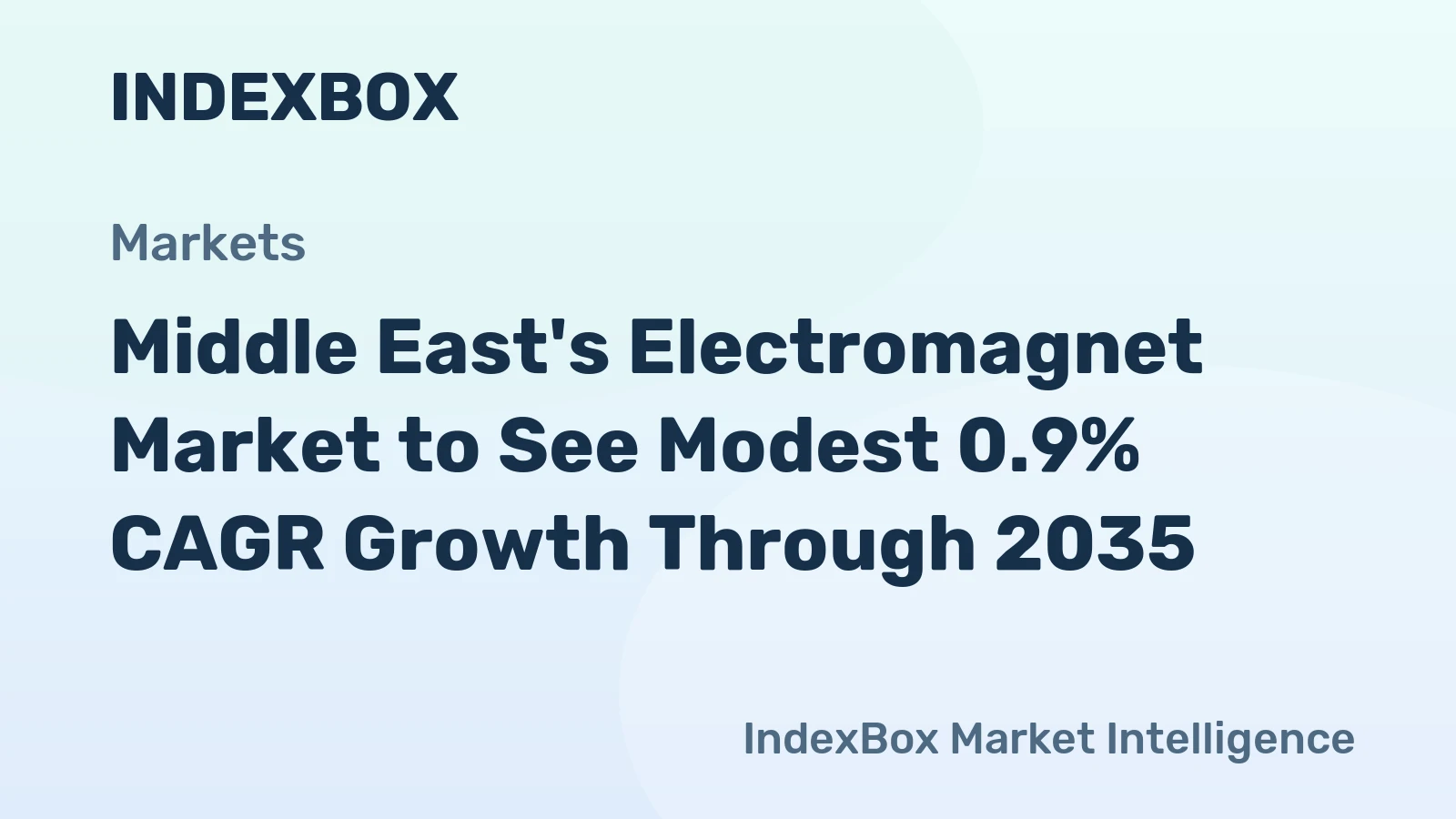 Middle East's Electromagnet Market to See Modest 0.9% CAGR Growth Through 2035
