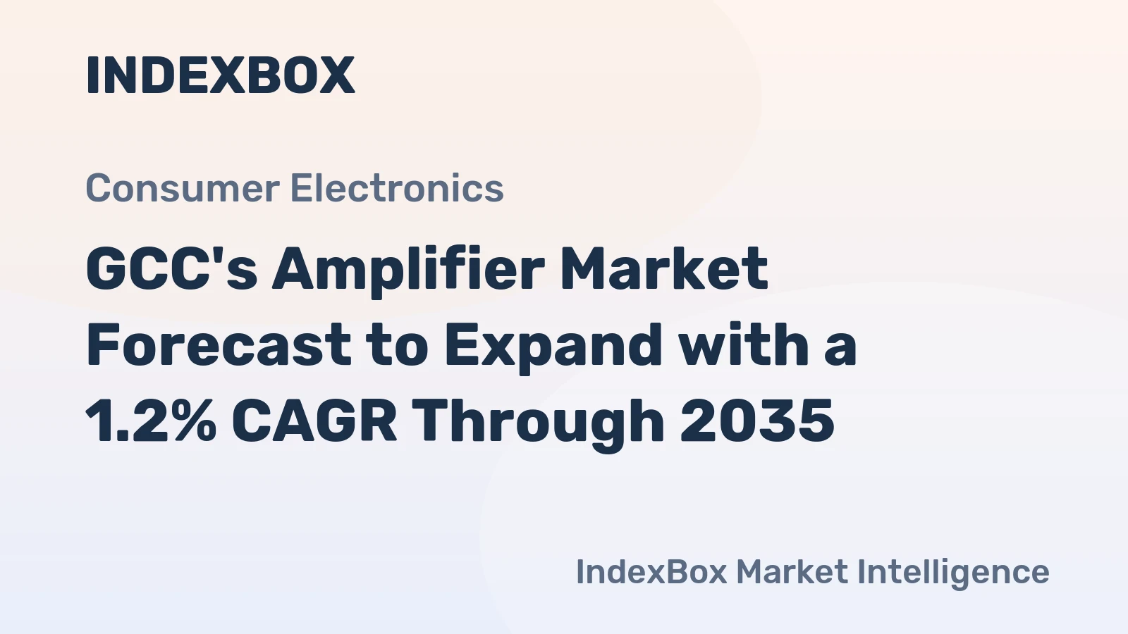GCC's Amplifier Market Forecast to Expand with a 1.2% CAGR Through 2035