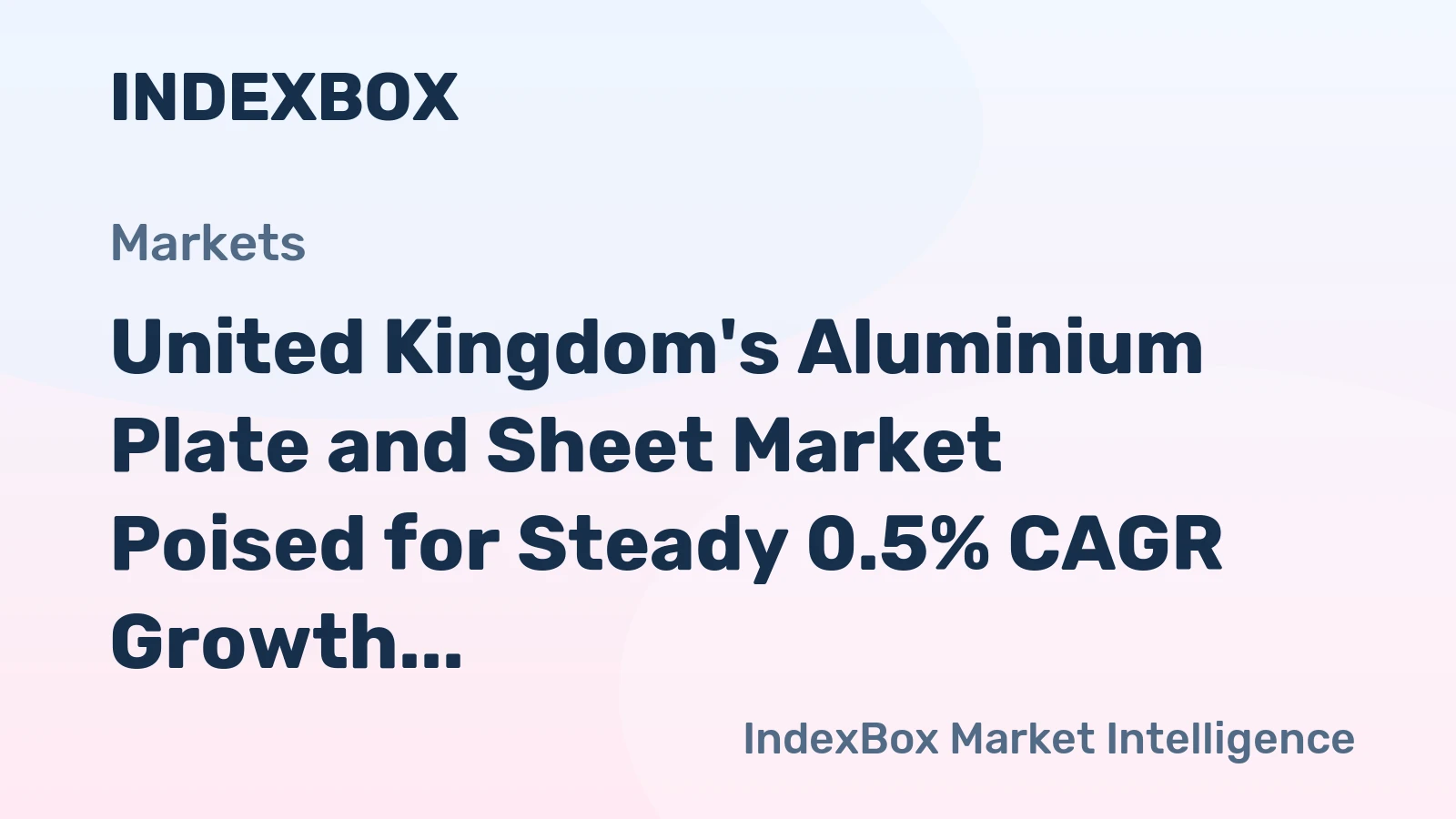 United Kingdom's Aluminium Plate and Sheet Market Poised for Steady 0.5% CAGR Growth Through 2035