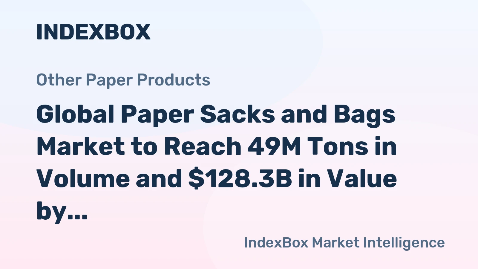 Global Paper Sacks and Bags Market to Reach 49M Tons in Volume and $128.3B in Value by 2035