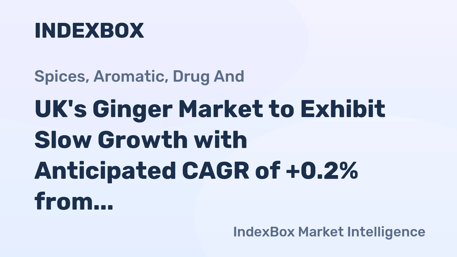 UK's Ginger Market to Exhibit Slow Growth with Anticipated CAGR of +0.2% from 2024 to 2035