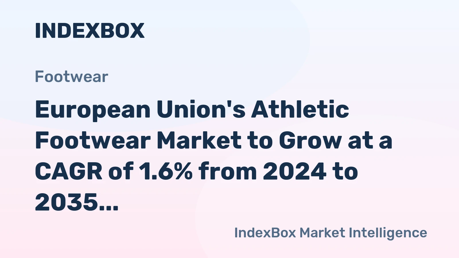 European Union's Athletic Footwear Market to Grow at a CAGR of 1.6% from 2024 to 2035, Reaching 180M Pairs