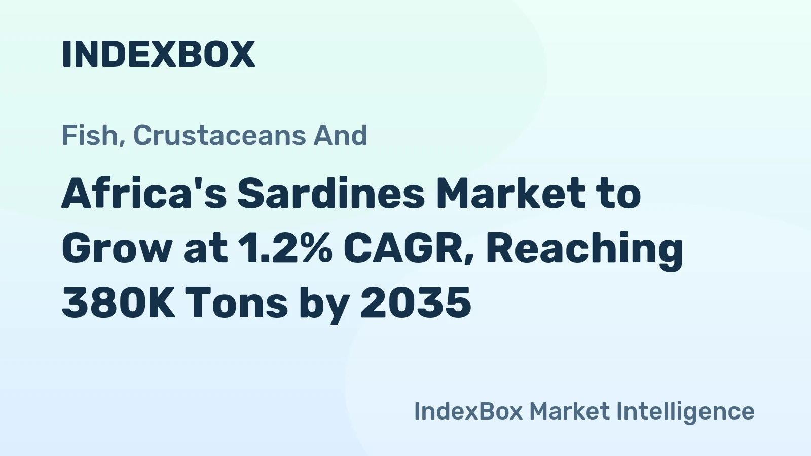 Africa's Sardines Market to Grow at 1.2% CAGR, Reaching 380K Tons by 2035