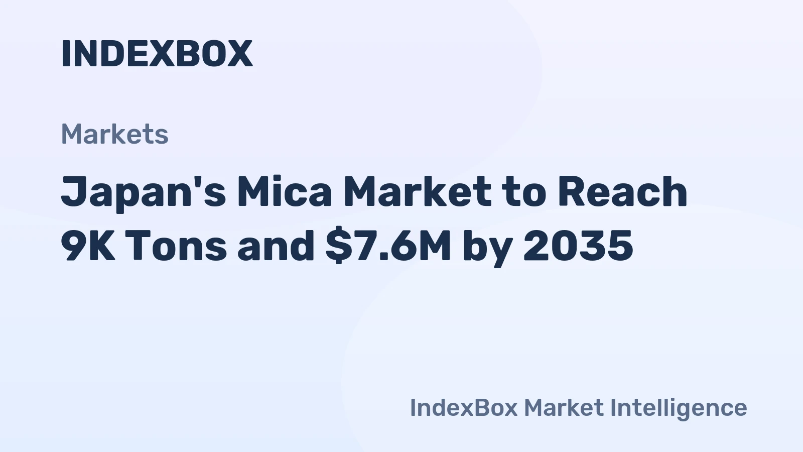 Japan's Mica Market to Reach 9K Tons and $7.6M by 2035