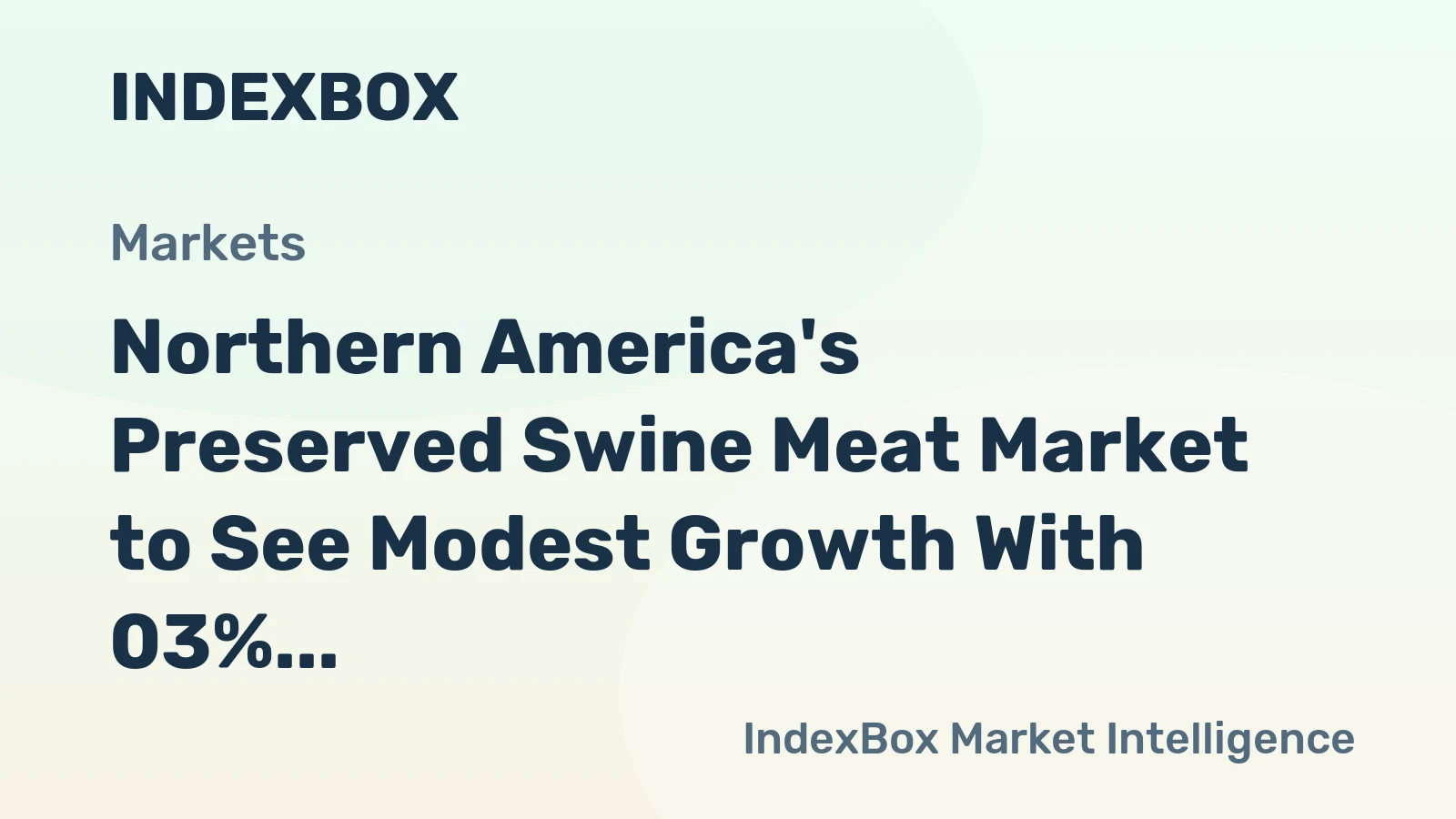 Northern America's Preserved Swine Meat Market to See Modest Growth With 03% Volume CAGR Through 2035