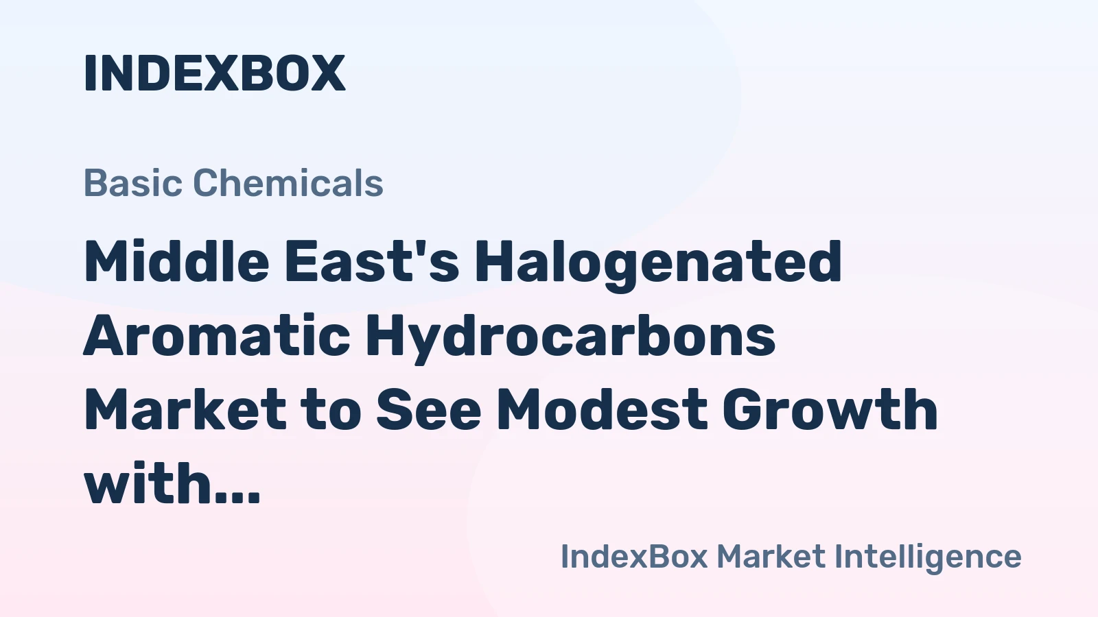 Middle East's Halogenated Aromatic Hydrocarbons Market to See Modest Growth with a +1.3% CAGR