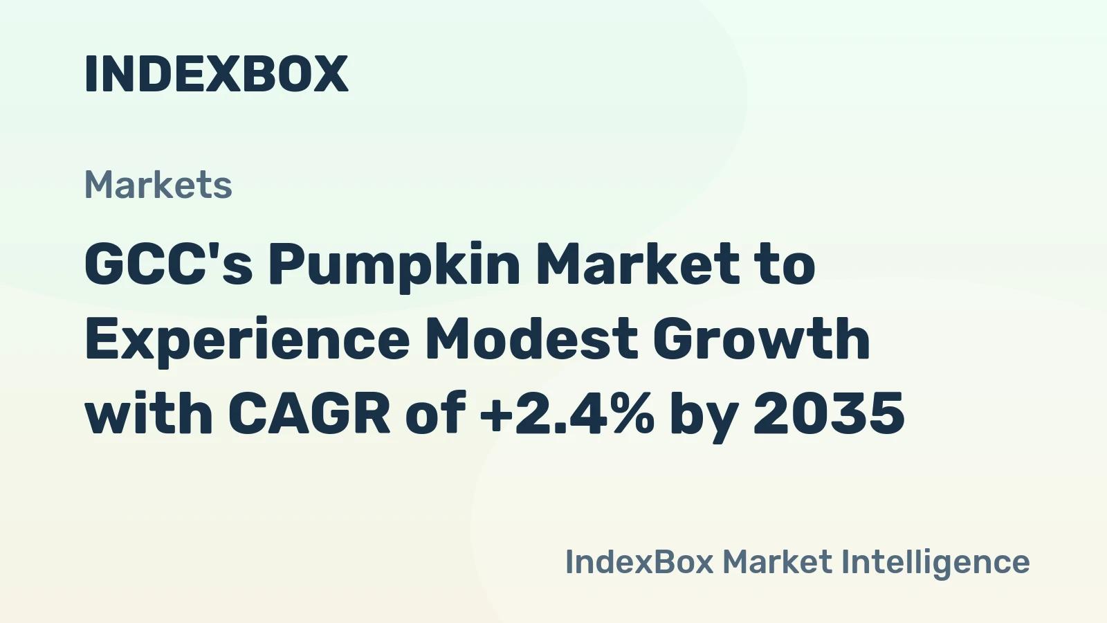 GCC's Pumpkin Market to Experience Modest Growth with CAGR of +2.4% by 2035