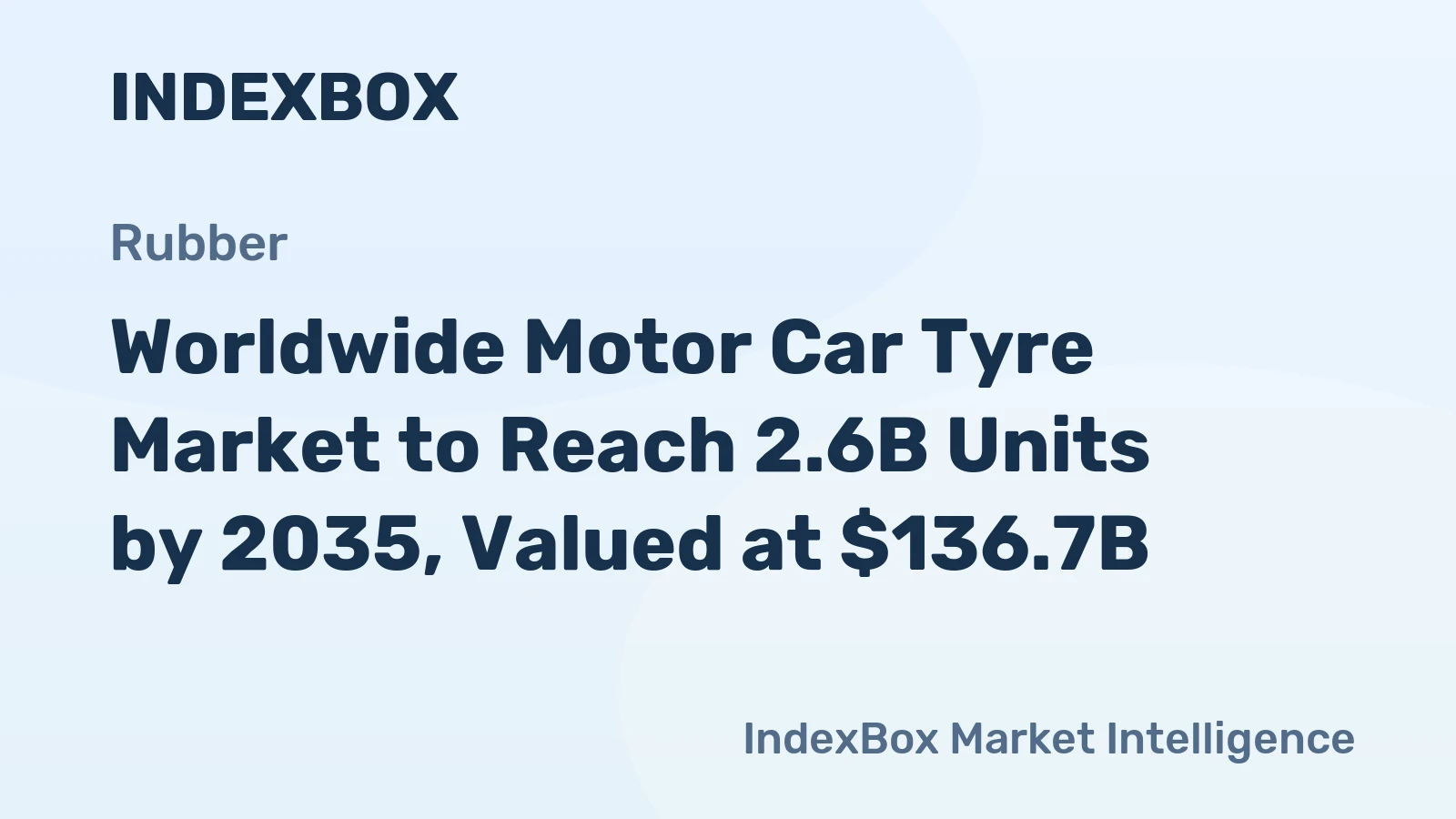 Worldwide Motor Car Tyre Market to Reach 2.6B Units by 2035, Valued at $136.7B