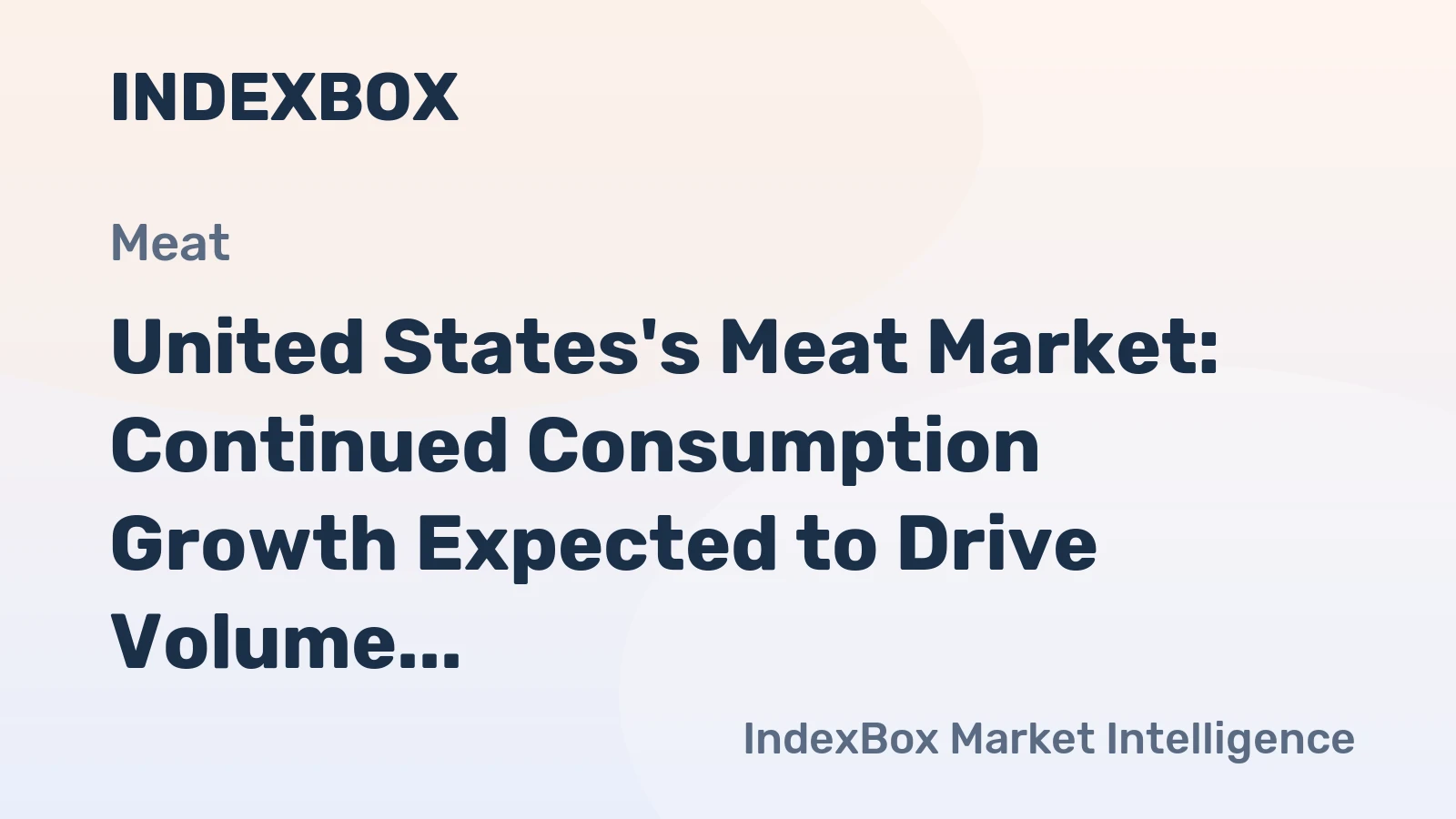 United States's Meat Market: Continued Consumption Growth Expected to Drive Volume to 25M tons and Value to $119.1B by 2035
