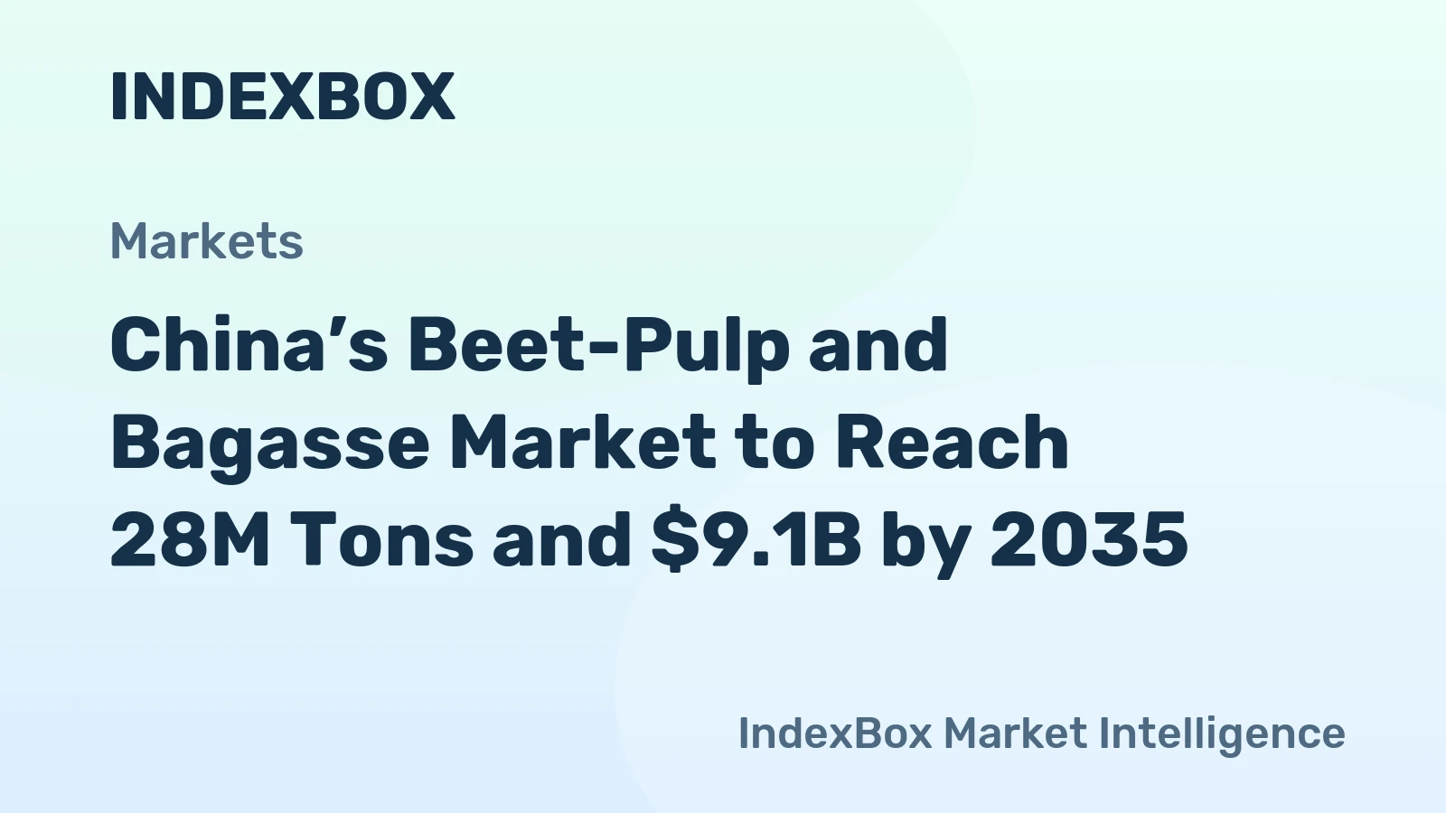 China’s Beet-Pulp and Bagasse Market to Reach 28M Tons and $9.1B by 2035