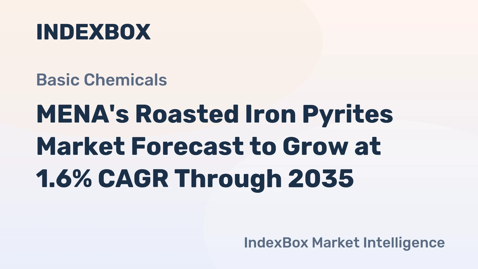 MENA's Roasted Iron Pyrites Market Forecast to Grow at 1.6% CAGR Through 2035