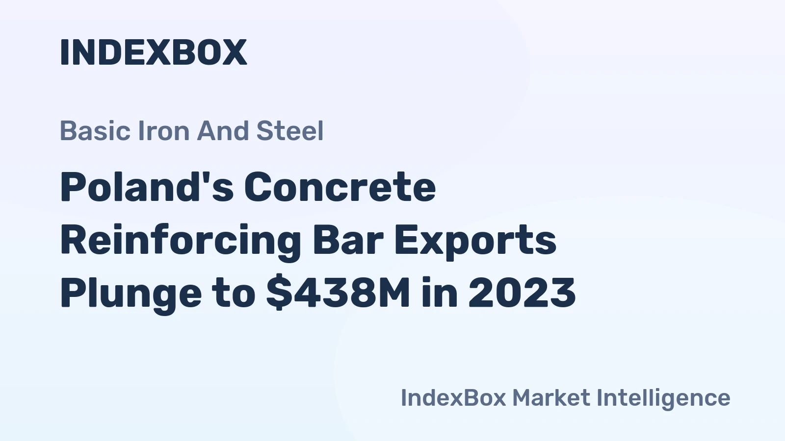 Poland's Concrete Reinforcing Bar Exports Plunge to $438M in 2023