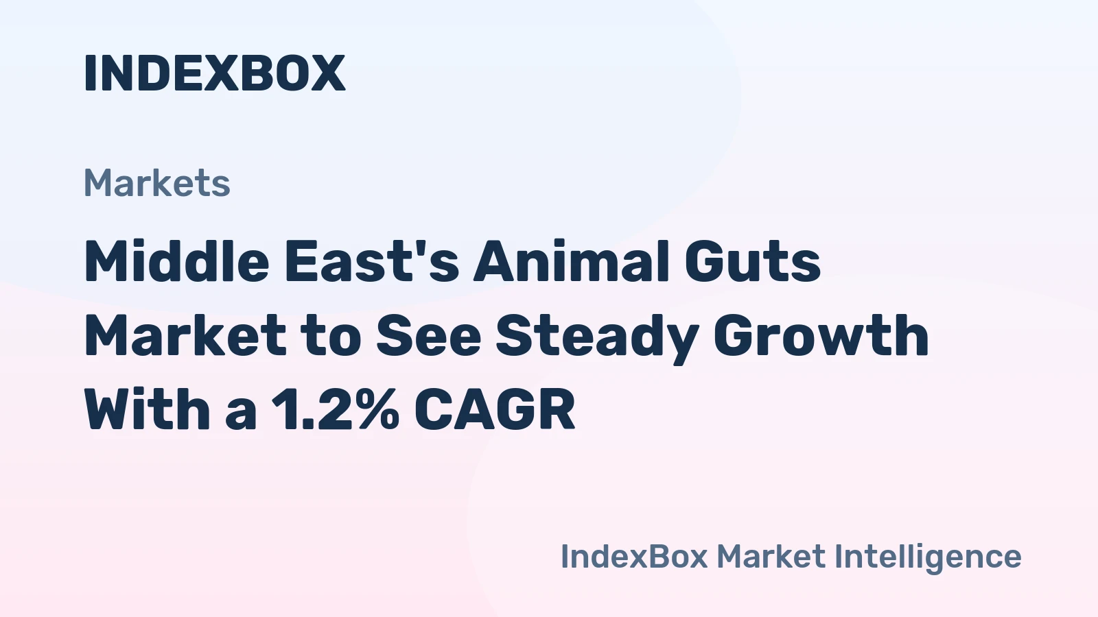 Middle East's Animal Guts Market to See Steady Growth With a 1.2% CAGR