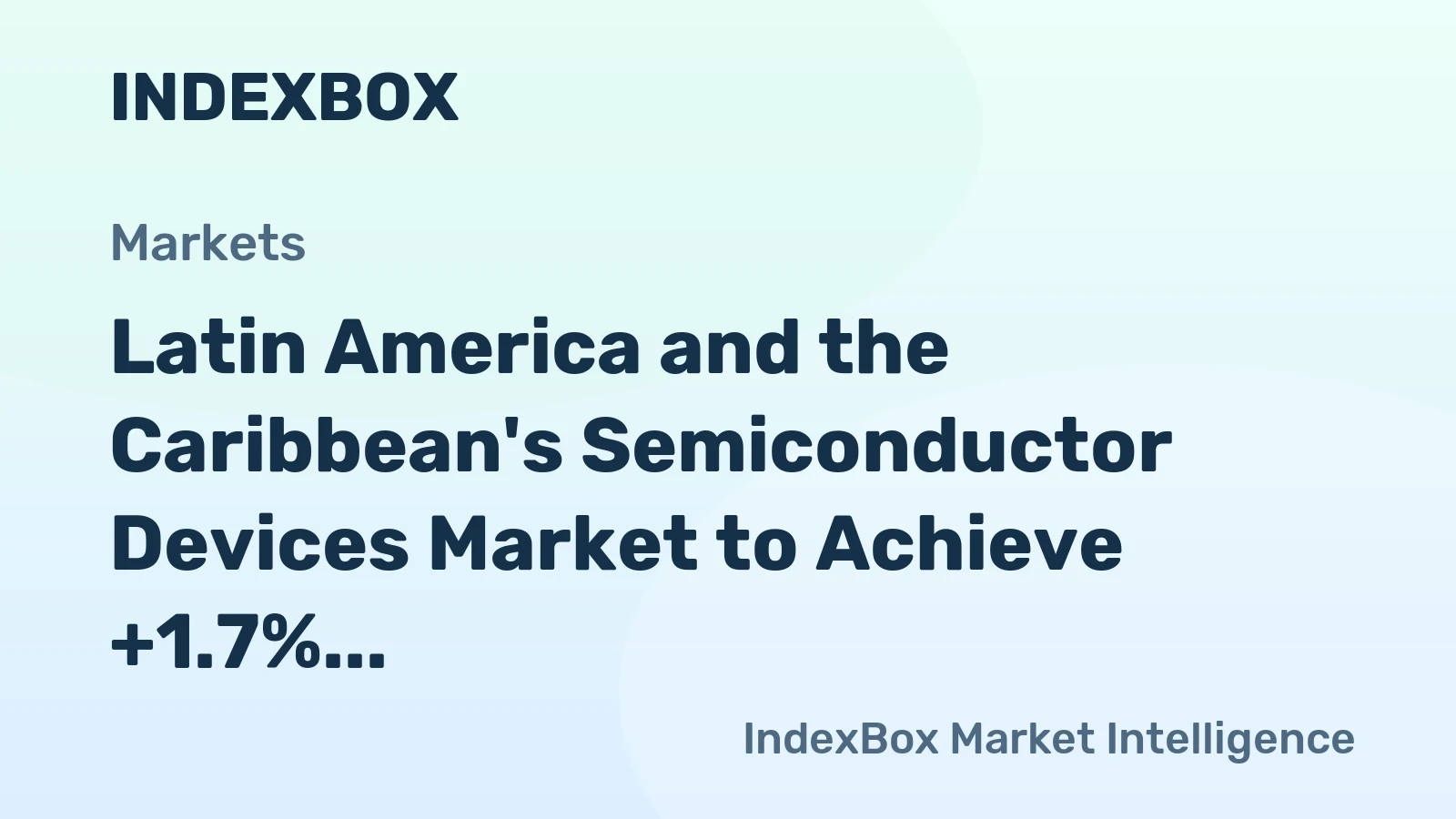 Latin America and the Caribbean's Semiconductor Devices Market to Achieve +1.7% CAGR Growth by 2035