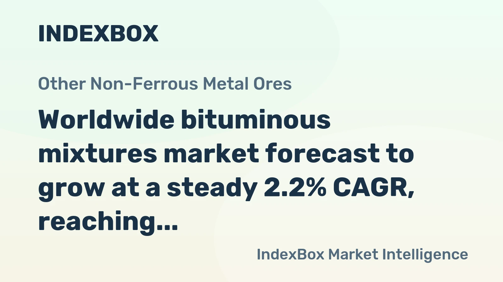 Worldwide bituminous mixtures market forecast to grow at a steady 2.2% CAGR, reaching $711.1B by 2035.