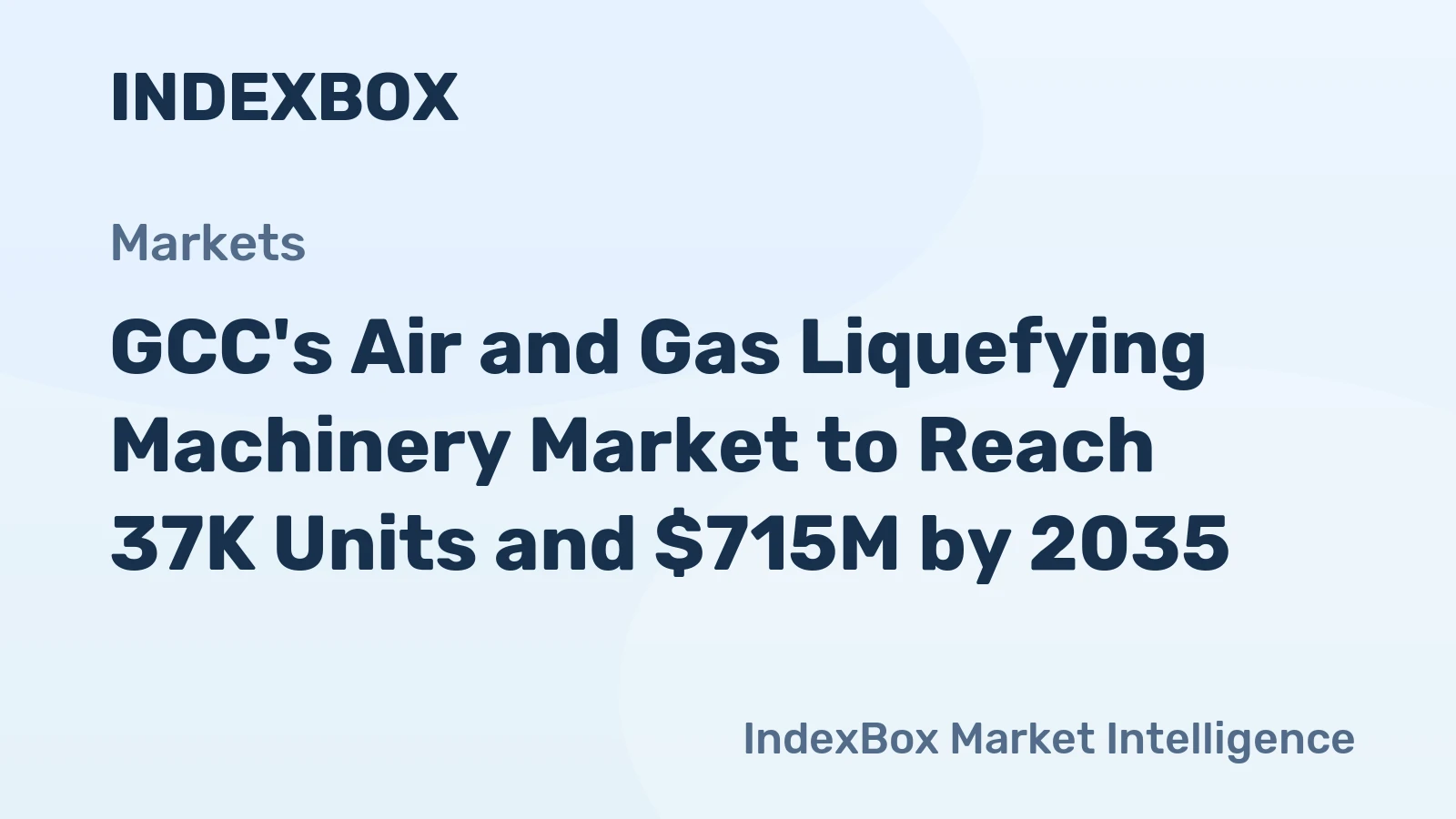GCC's Air and Gas Liquefying Machinery Market to Reach 37K Units and $715M by 2035