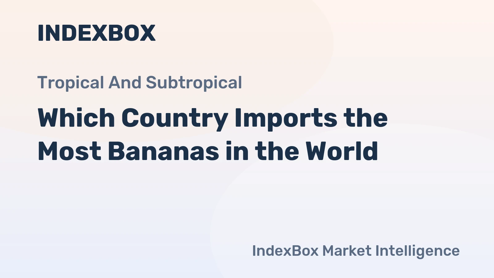Which Country Imports the Most Bananas in the World?