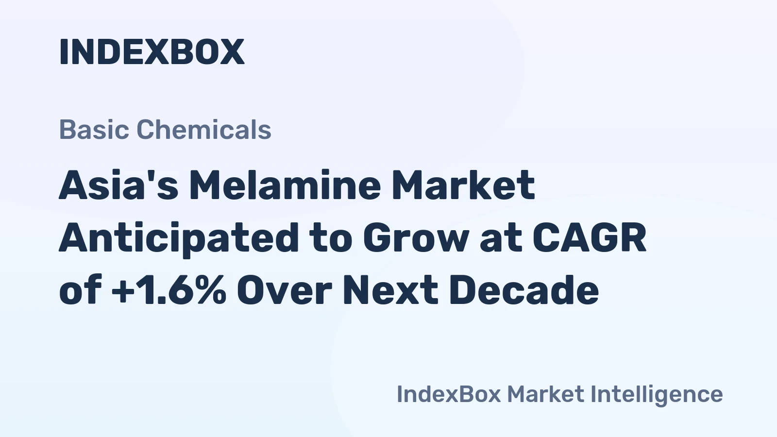 Asia's Melamine Market Anticipated to Grow at CAGR of +1.6% Over Next Decade