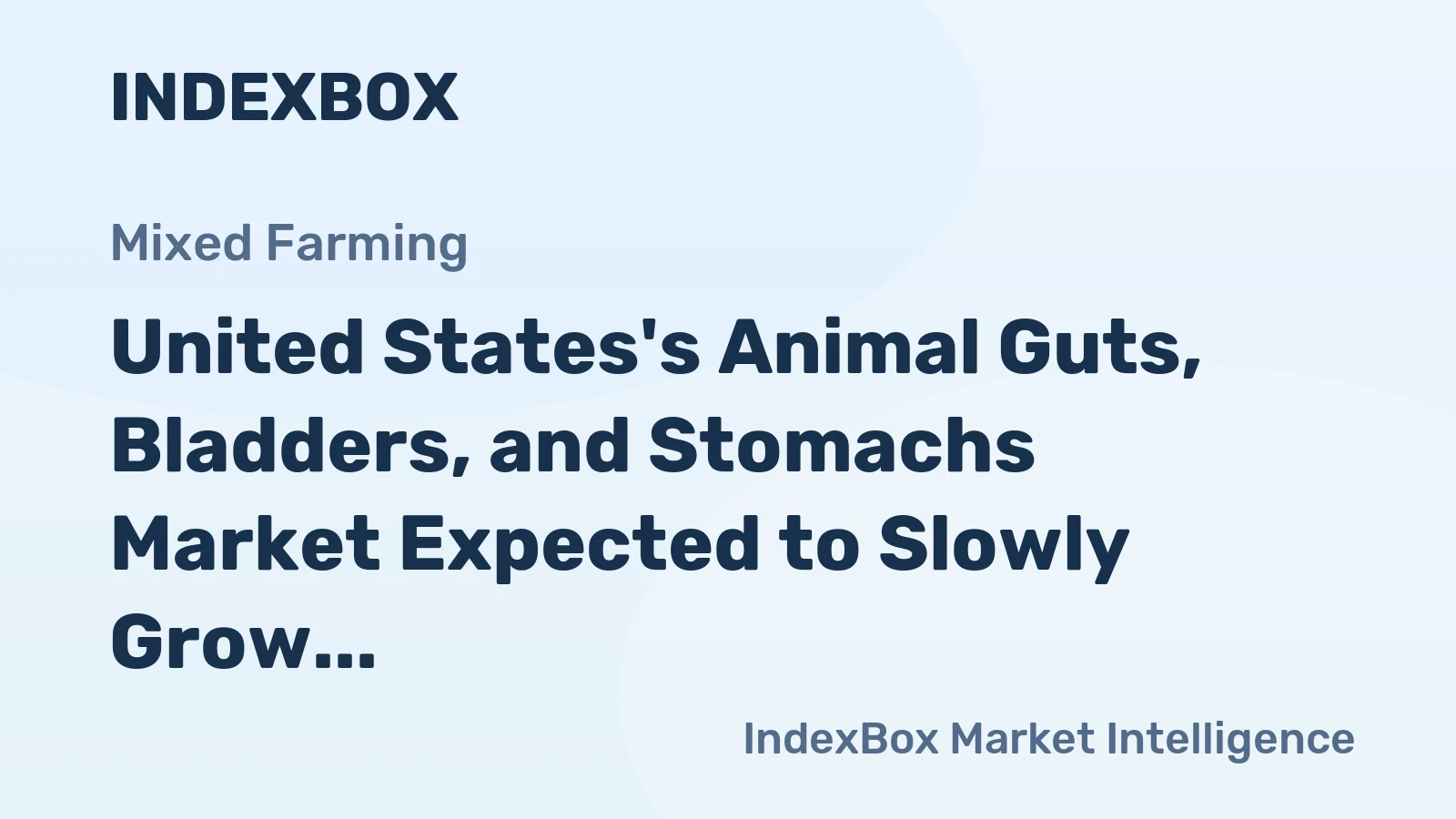 United States's Animal Guts, Bladders, and Stomachs Market Expected to Slowly Grow with +0.1% CAGR by 2035
