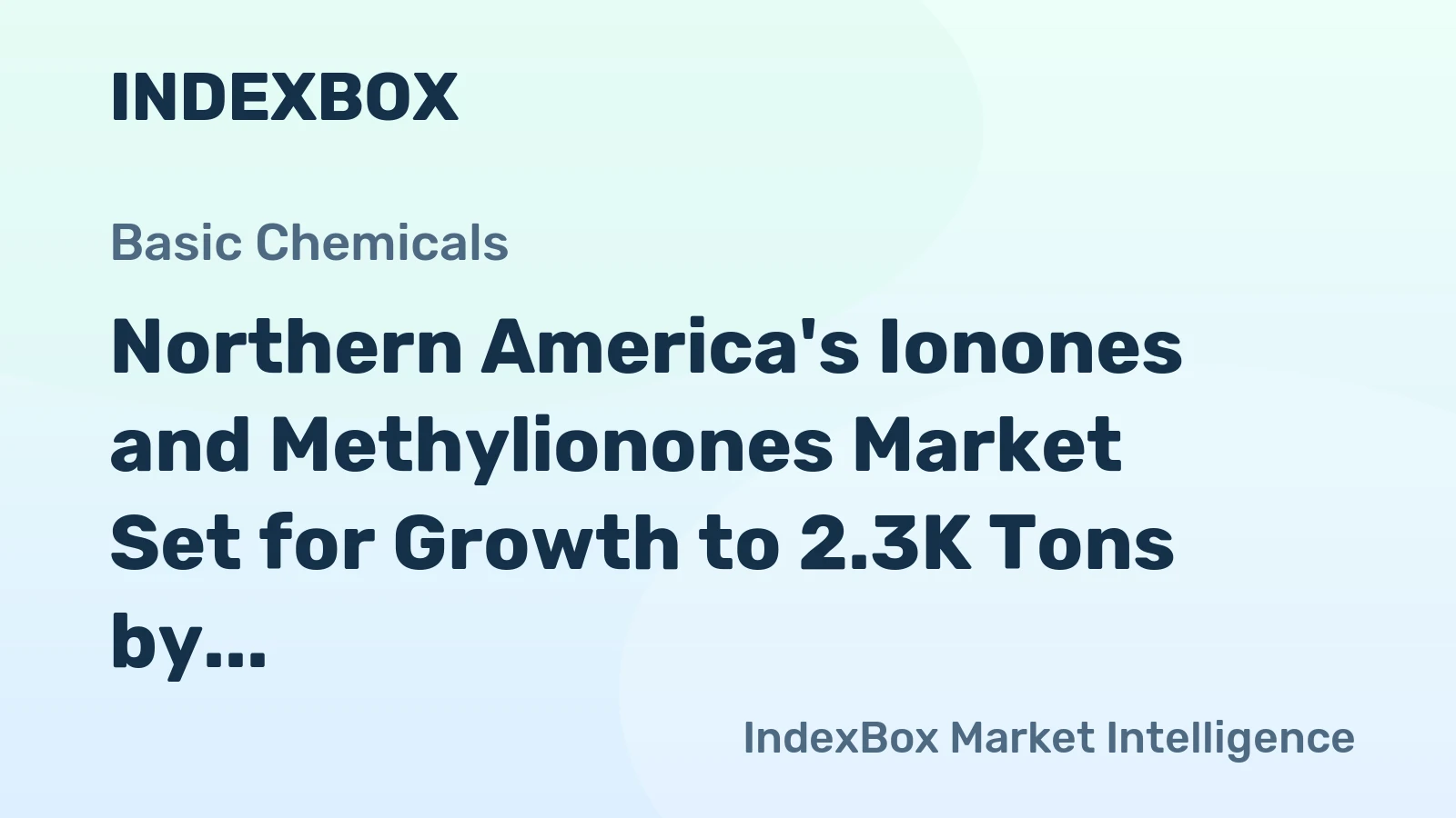 Northern America's Ionones and Methylionones Market Set for Growth to 2.3K Tons by 2035