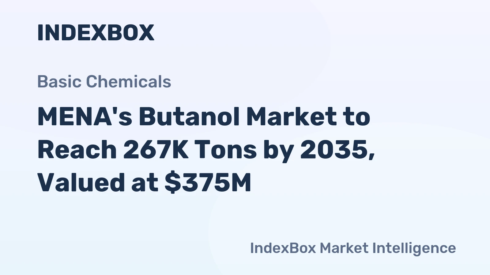 MENA's Butanol Market to Reach 267K Tons by 2035, Valued at $375M