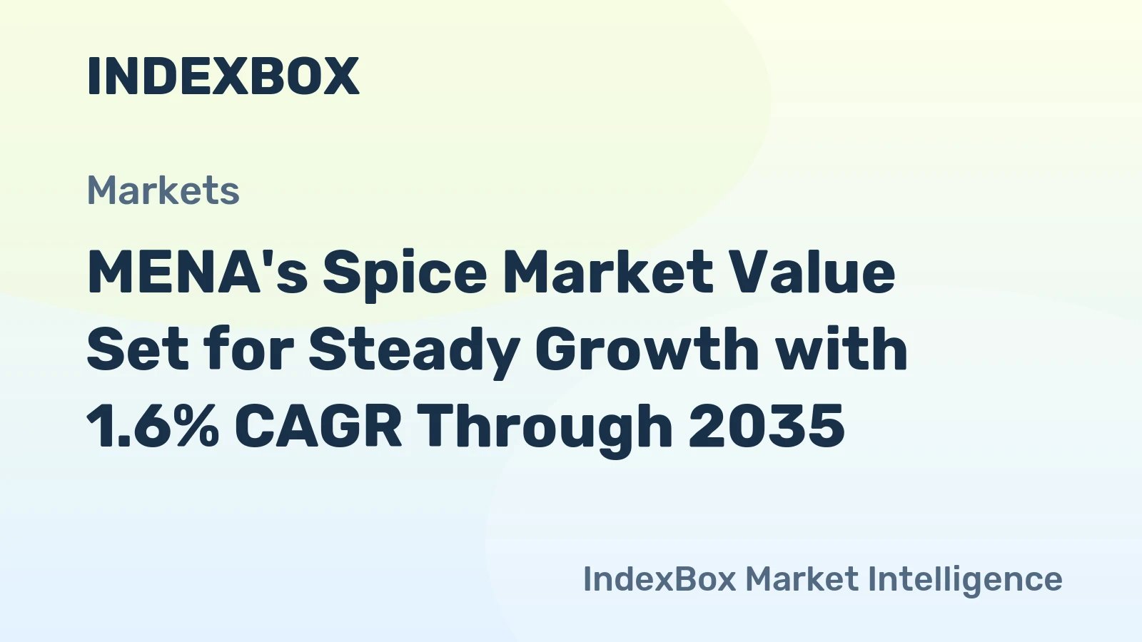 MENA's Spice Market Value Set for Steady Growth with 1.6% CAGR Through 2035