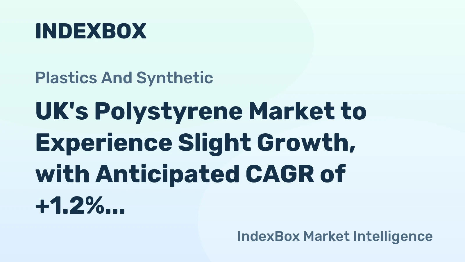 UK's Polystyrene Market to Experience Slight Growth, with Anticipated CAGR of +1.2%