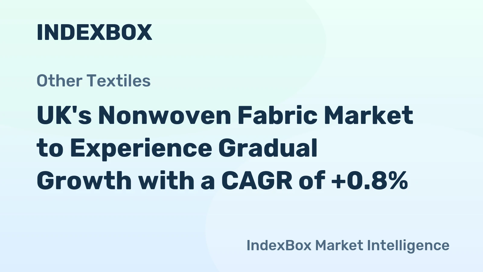 UK's Nonwoven Fabric Market to Experience Gradual Growth with a CAGR of +0.8%