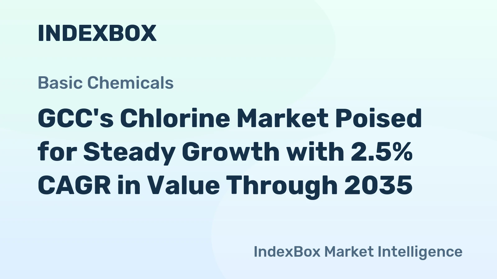 GCC's Chlorine Market Poised for Steady Growth with 2.5% CAGR in Value Through 2035