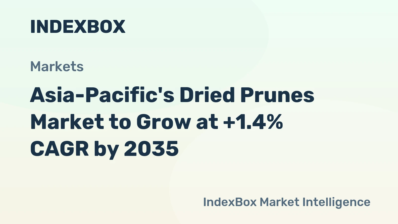 Asia-Pacific's Dried Prunes Market to Grow at +1.4% CAGR by 2035