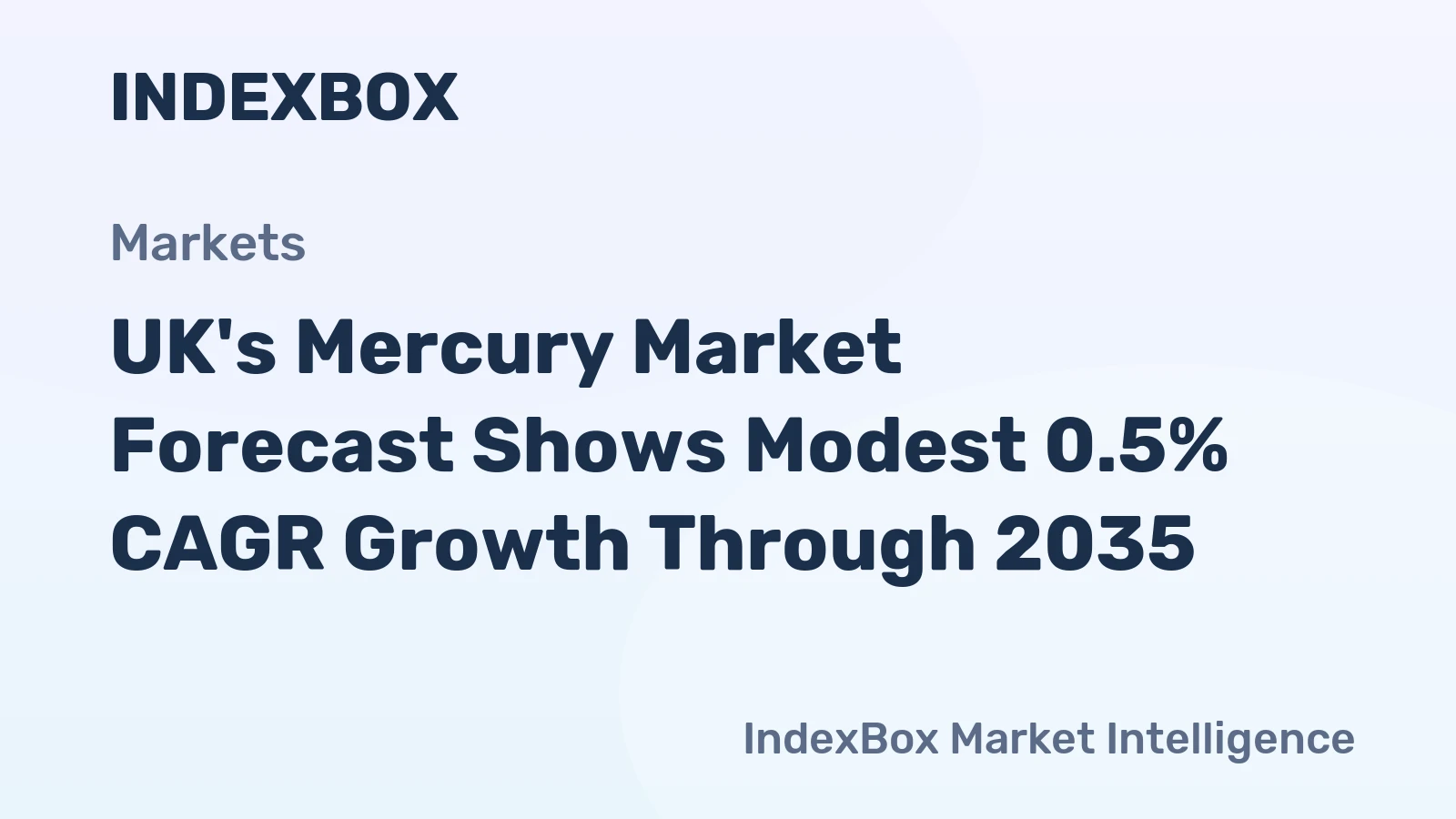 UK's Mercury Market Forecast Shows Modest 0.5% CAGR Growth Through 2035